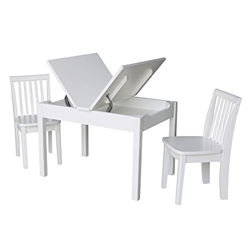 International Concepts Table With 2 Mission Juvenile Chairs, Rich Mocha
