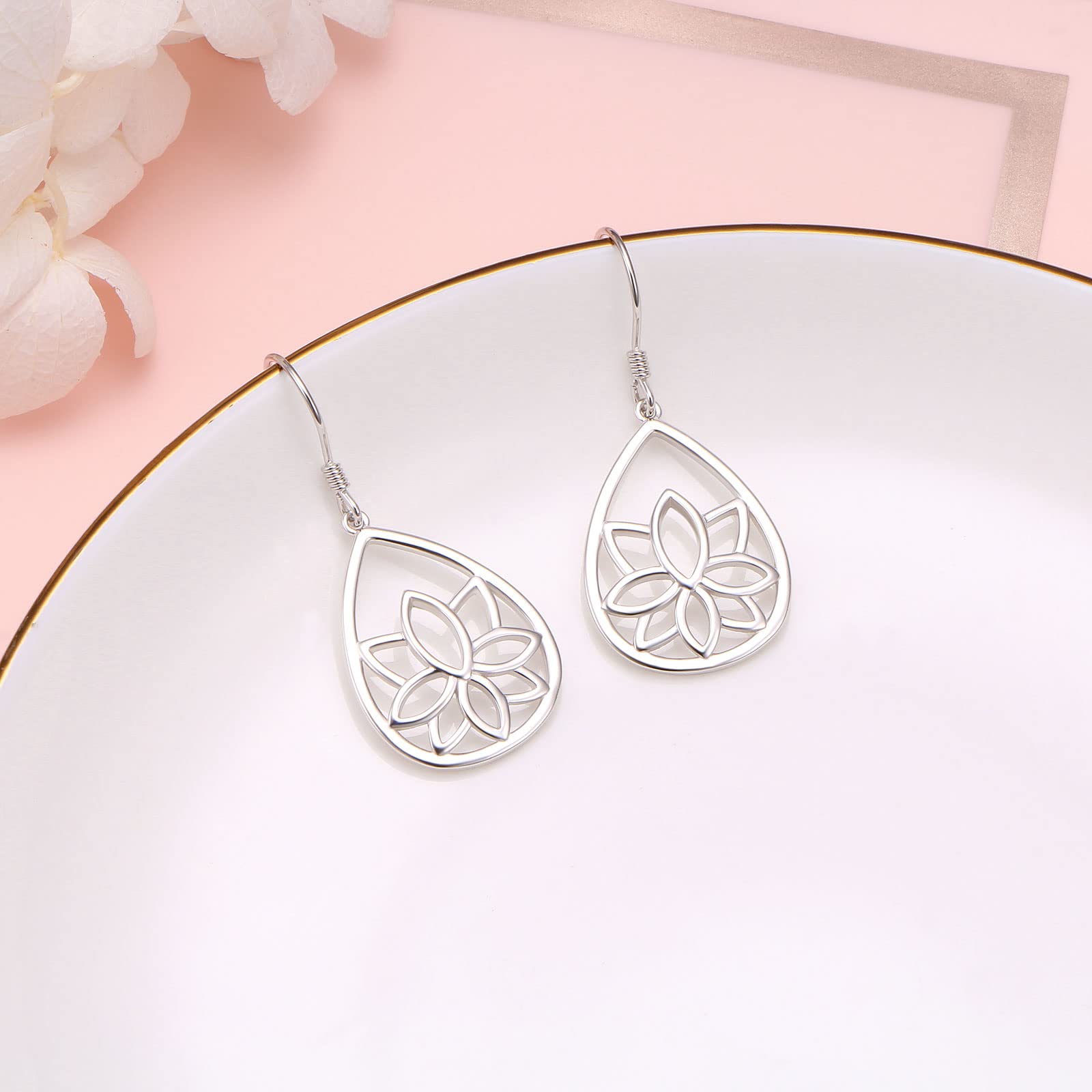 Infinity Earrings for Women Sterling Silver Twist Drop Infinity Earrings Infinity Drop Dangle Earrings for Women