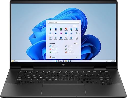 HP Envy x360 Convertible 2-in-1 Media Laptop, 15.6" Full HD Touchscreen, 6-Core AMD Ryzen 5 7530U, 32GB RAM, 1TB SSD, Backlit Keyboard, Windows 11, HDMI, USB-C, Black,