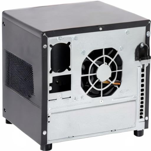 KCMconmey 4 + 1 Bay DIY NAS Case, 4 x 2.5″ / 3.5″ Tray + 1 x 2.5″ Internal Bay. MB ITX. PSU Flex. Front USB 3.0 8cm Chassis Fan Hot Swap Backplane. Network Attached Storage Private Cloud Enclosure.