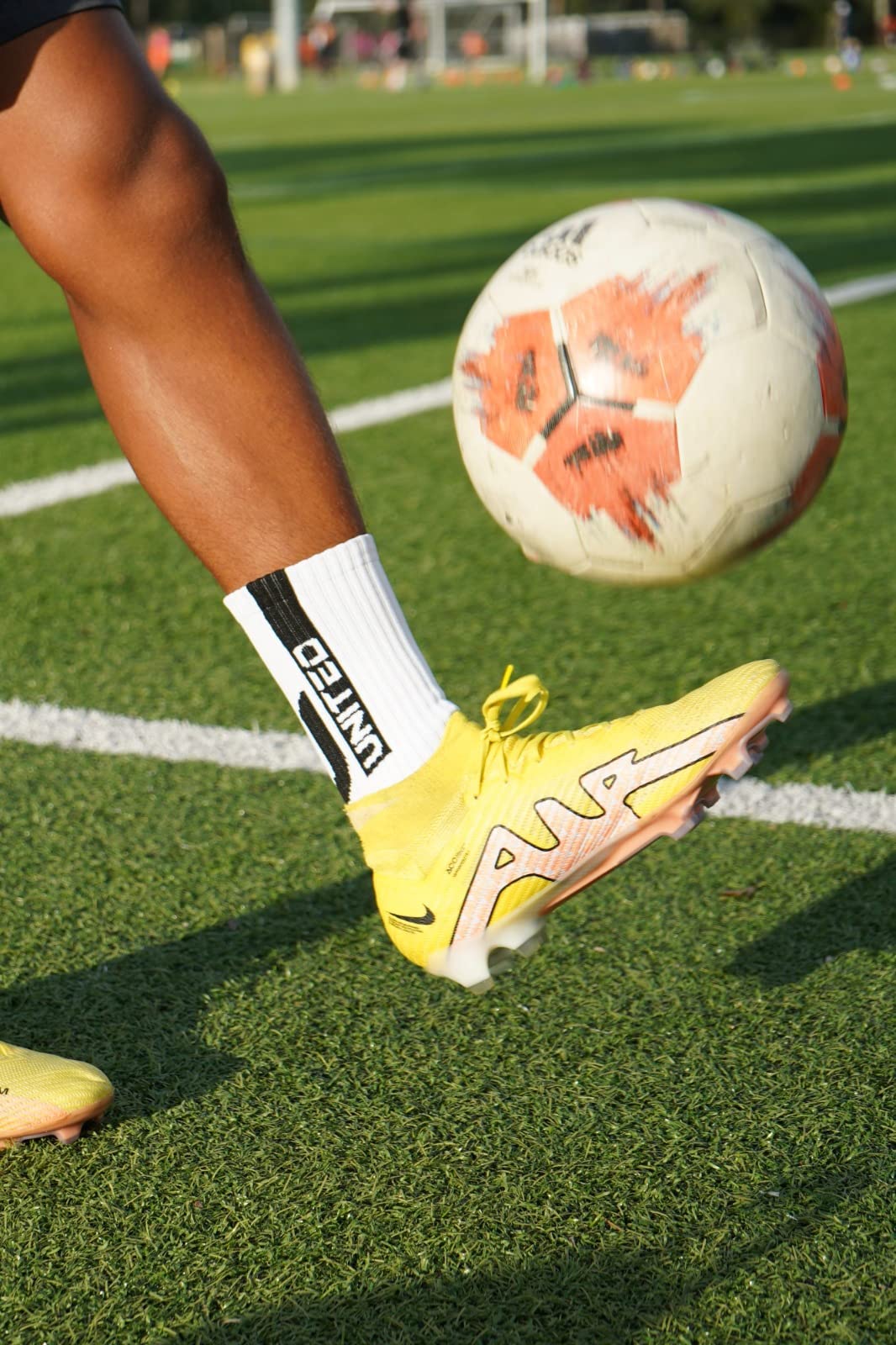 Grips United Men’s Non-Slip Athletic Socks – Best For Soccer (White – Small)