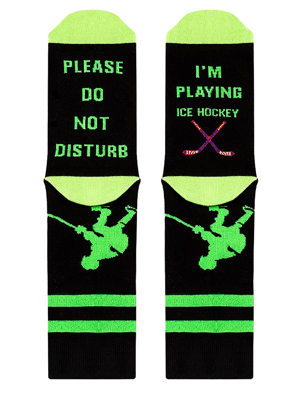 Gnpolo Funny Socks for Men Women Do Not Disturb I'M Playing Golf Baseball Football Gaming