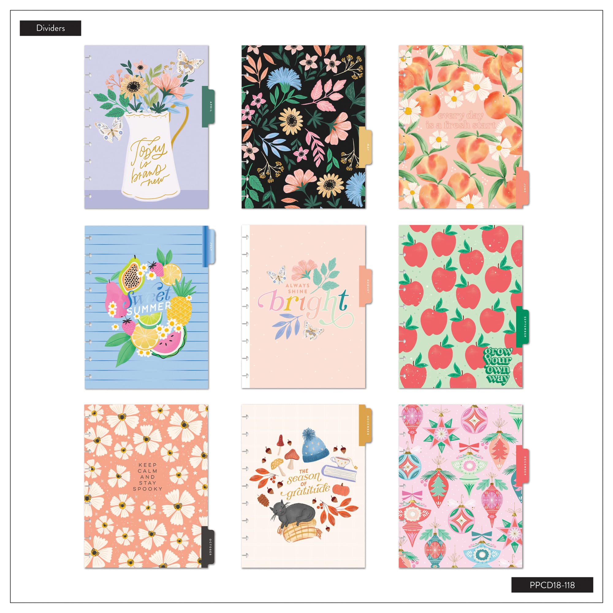 Happy Planner Classic 18-Month Planner-Seasonal Whimsy; July '23 - Dec. '24