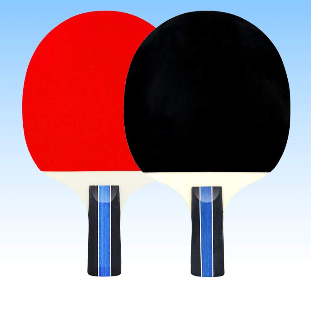 Hewen-Ping Pong Set Beginner Durable Table Tennis Racket Ping Pong Bat Ping Pong Bat Set with 2 Rackets, 3 Balls Table Tennis Bat (Size : Short)