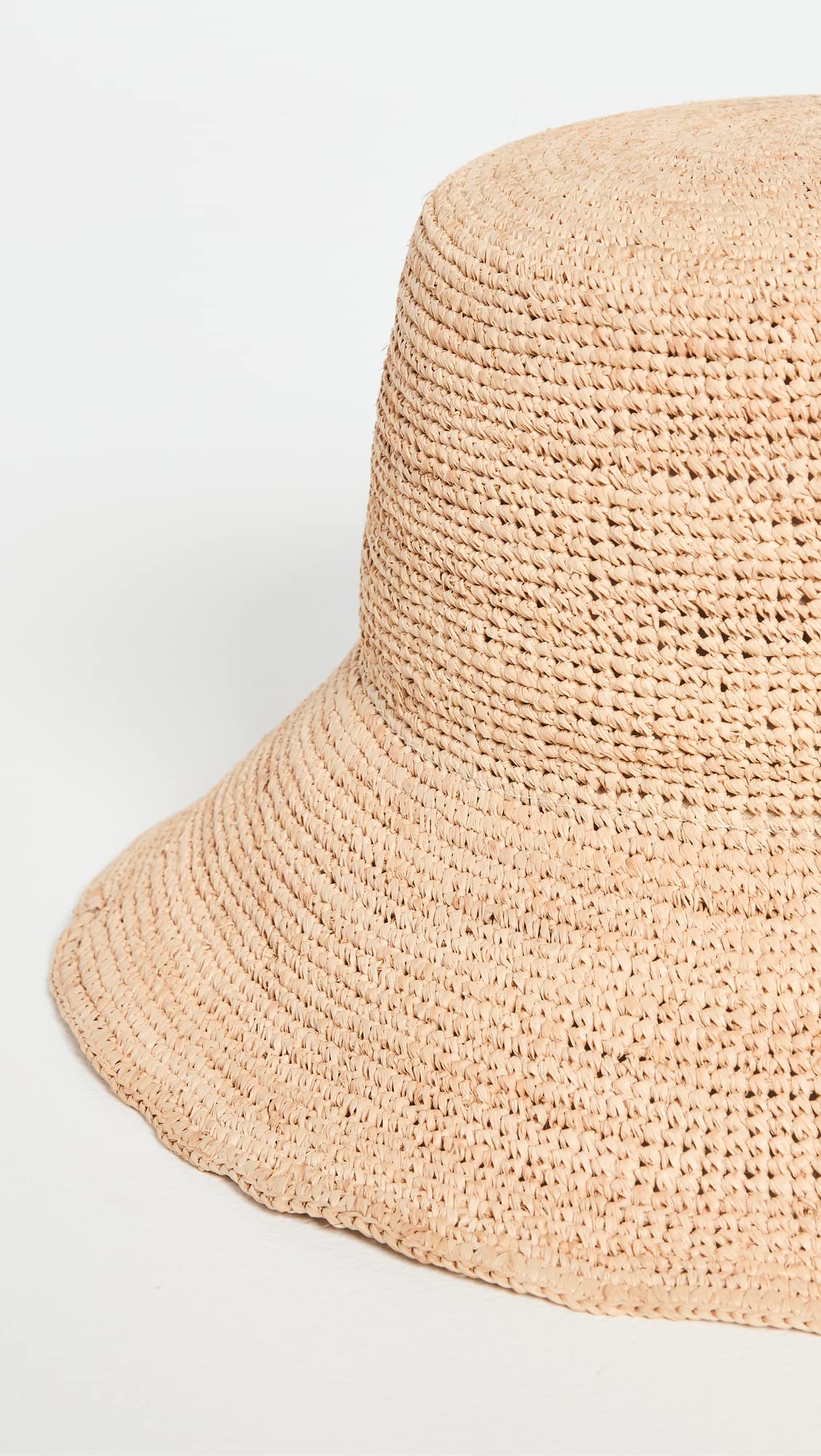 Hat Attack Women's Chic Crochet Bucket Hat, Natural, Tan, One Size