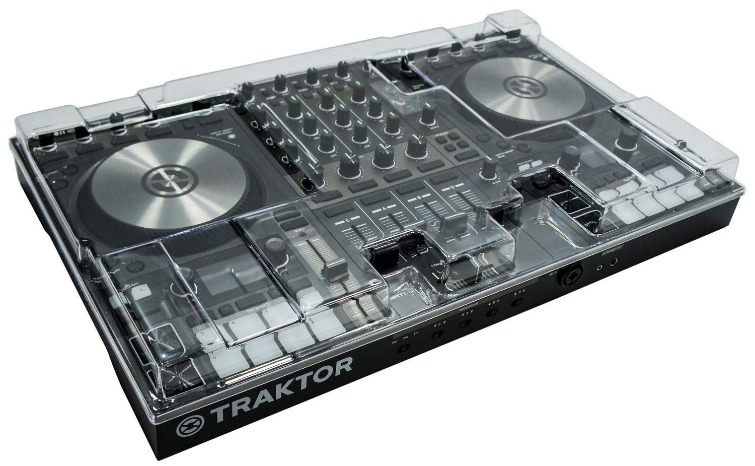 Harmony Audio Cases HC-DC2 Protective DJ Gear Saver Polycarbonate Hard Plastic Dust Cover Case Compatible with Native Instruments Kontrol S4 Mk3 Controller Deck (Includes Stretch Bands)