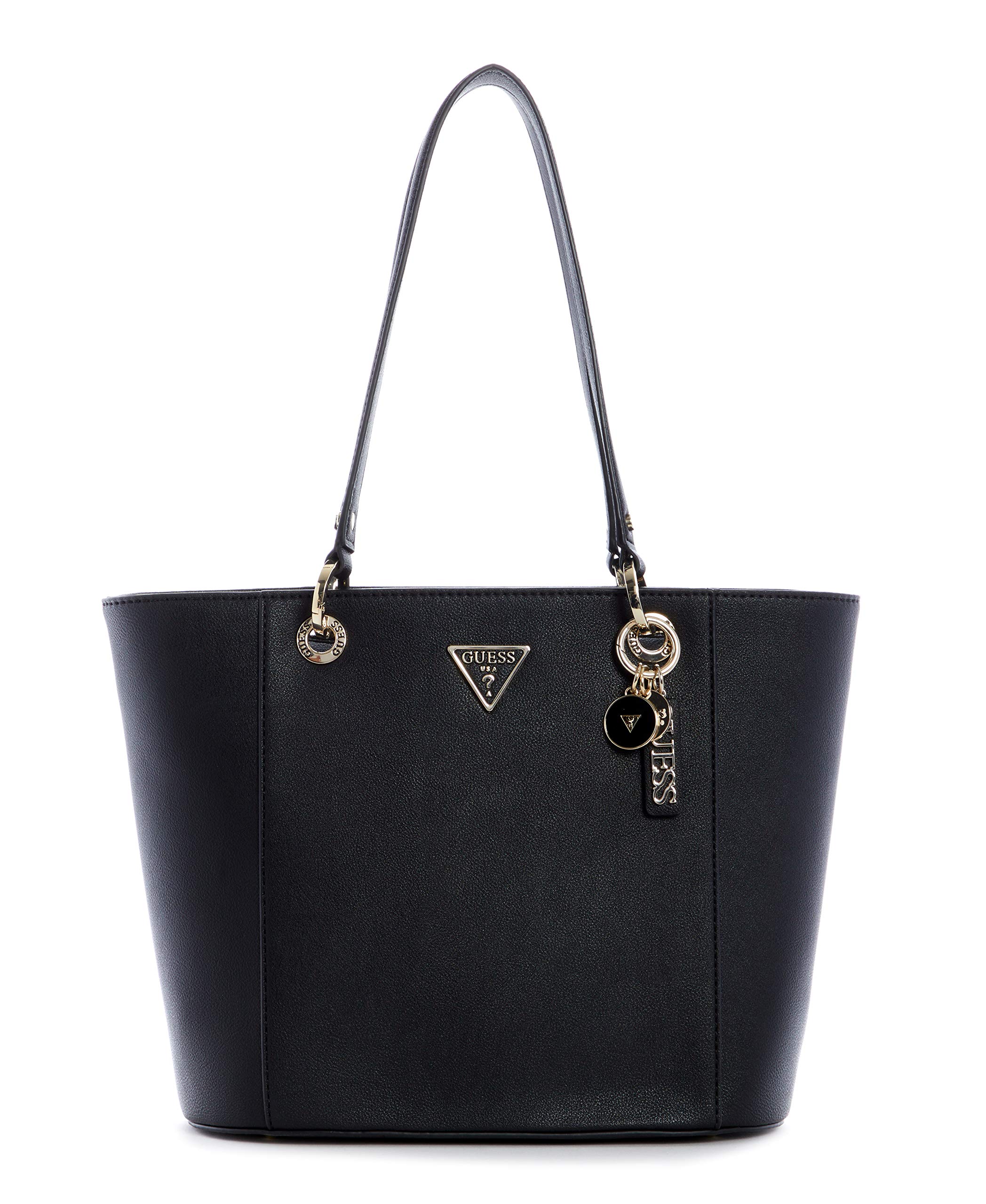 GUESS womens Noelle Small Elite Tote, Black, One Size US