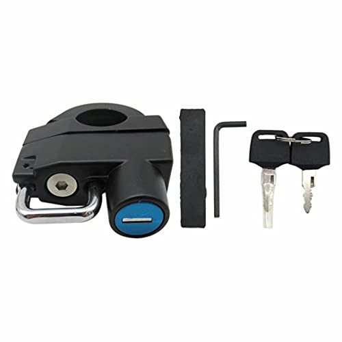 Gxcdizx New! Motorcycle Universal Helmet Lock Helmet Lock with Two Keys Fits for 25mm Engine Crankcase Crash Bar Motorbike