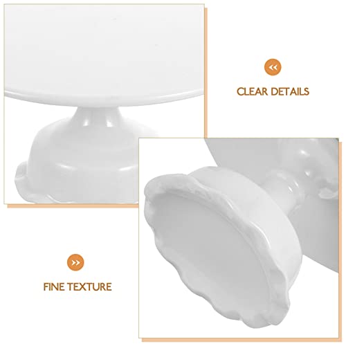 GANAZONO Serving Platter Cake Pedestal Porcelain Cake Stand Display Cake Holder Cake Plates Buffet Treat Stand Tray Fruit Plate Nuts Container Cupcake Stand Snack Ceramics Ceramic Plate
