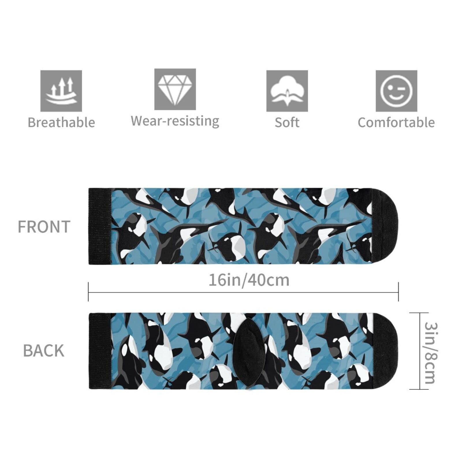Jedenkuku Badminton Racket Sport Novelty Fun Crew Socks Fashion Comfortable Men'S And Women'S Socks