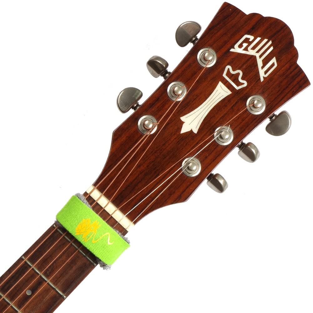 Guitar String Mute Dampener Guitar Bass String Muter Noise Reducer Dampener Universal Guitar Fretboard Muting Wraps Musical Instrument Accessories Lotus
