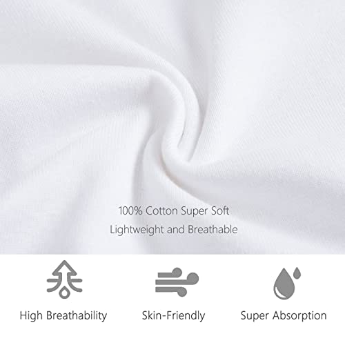 Hakochia Burp Cloths for Baby Girls Organic Cotton Large Burp Clothes Extra Absorbent Soft Burping Rags Spit Up Cloth Sets for Newborns 8 Pack