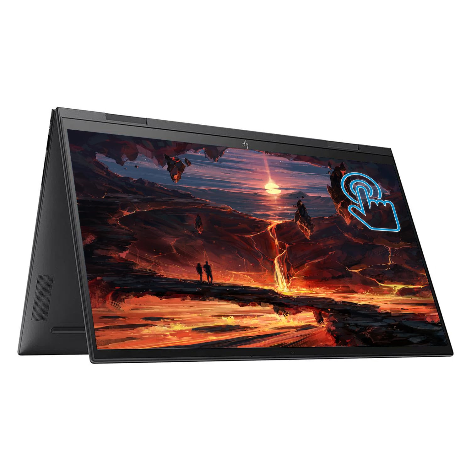 HP Envy X360 2-in-1 Laptop, 15.6" IPS Touchscreen, AMD Ryzen 7 5700U Processor, Backlit Keyboard, Fingerprint Reader, Wi-Fi 6, Audio by Bang & Olufsen, Windows 11 (32GB RAM | 1TB PCIe SSD)