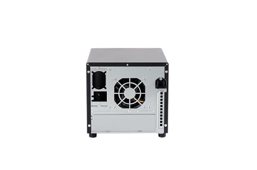 KCMconmey 4 + 1 Bay DIY NAS Case, 4 x 2.5″ / 3.5″ Tray + 1 x 2.5″ Internal Bay. MB ITX. PSU Flex. Front USB 3.0 8cm Chassis Fan Hot Swap Backplane. Network Attached Storage Private Cloud Enclosure.