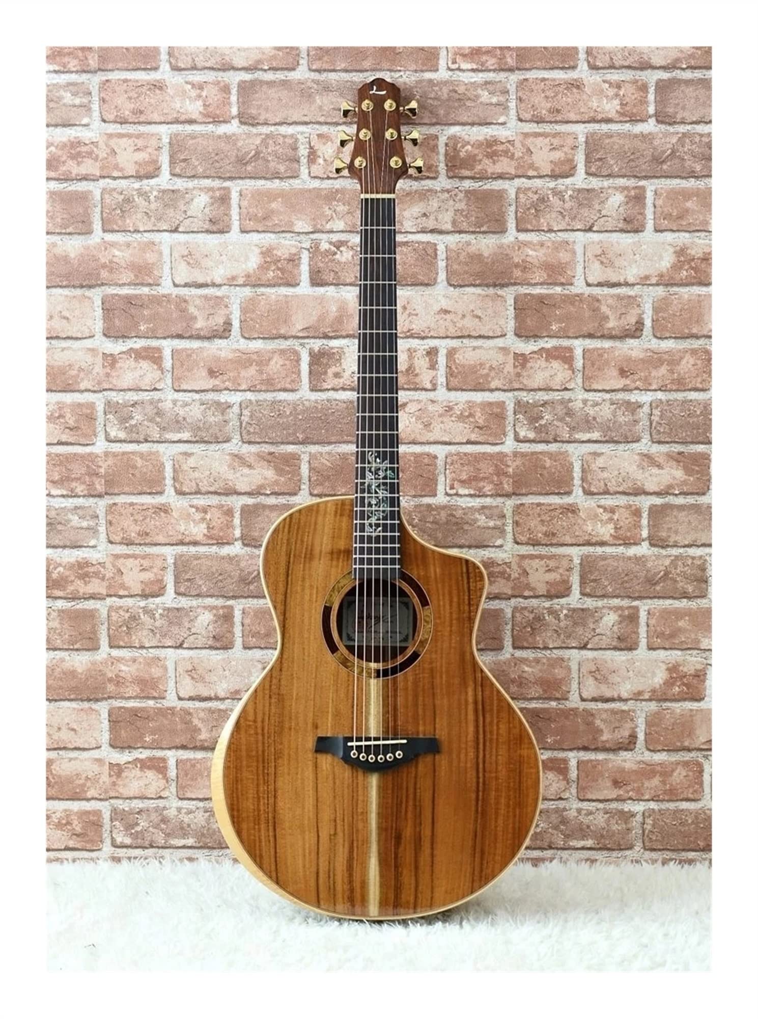 guitar Solid Wood Acoustic Guitar,41 Inch Cutaway All Solid Guitar Acoustic electric guitar CJWSLYT (Size : 41 inches)