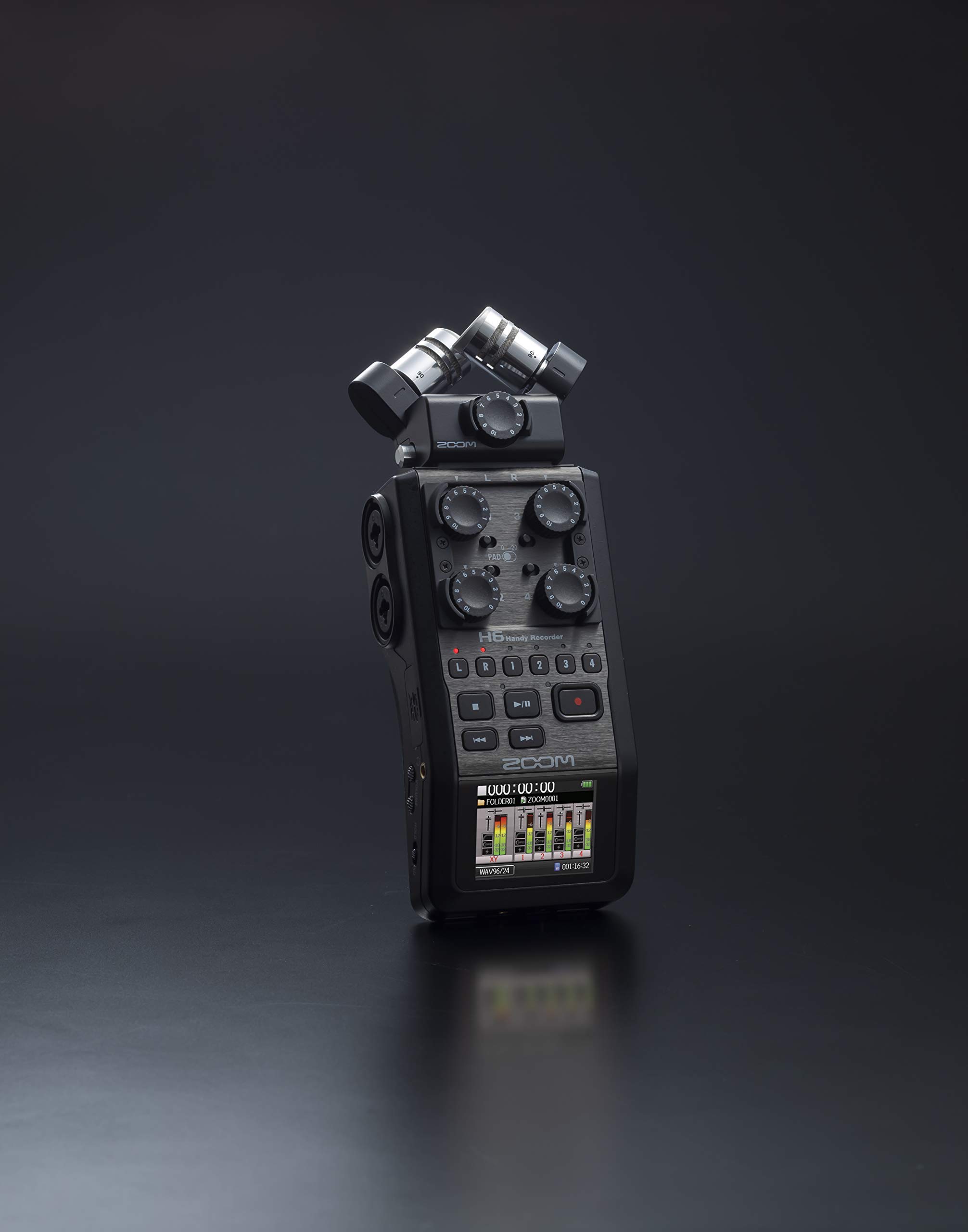 H6 All Black Handheld Recorder (Renewed)