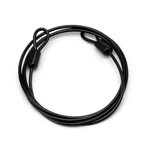 Hislaves Bicycle Wire Lock Widely Used Bicycle Lock Rope Simple Operation Accessories Black