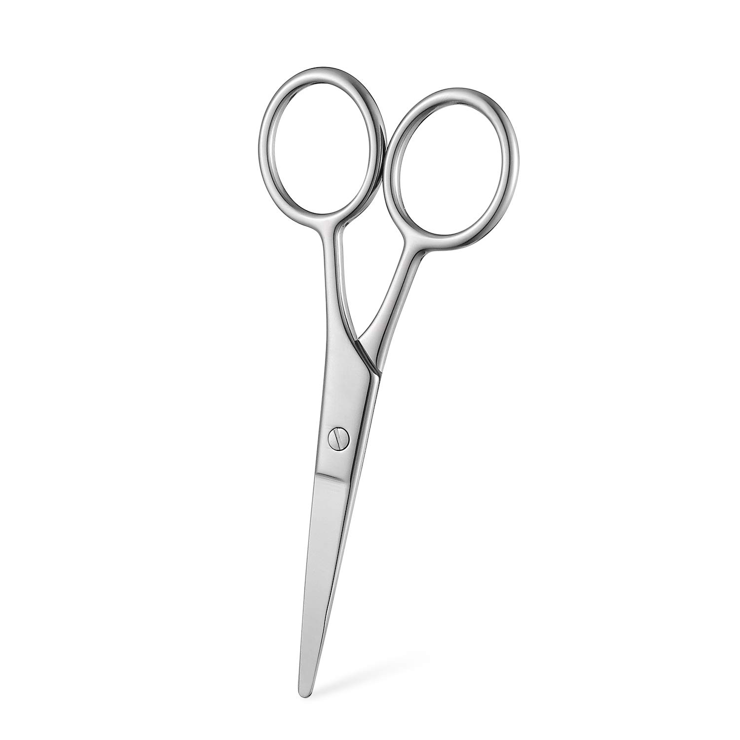 HAWATOUR Beard Scissors, Stainless Steel Scissors for Beard, Mustache, Eyebrow, Nose Hair