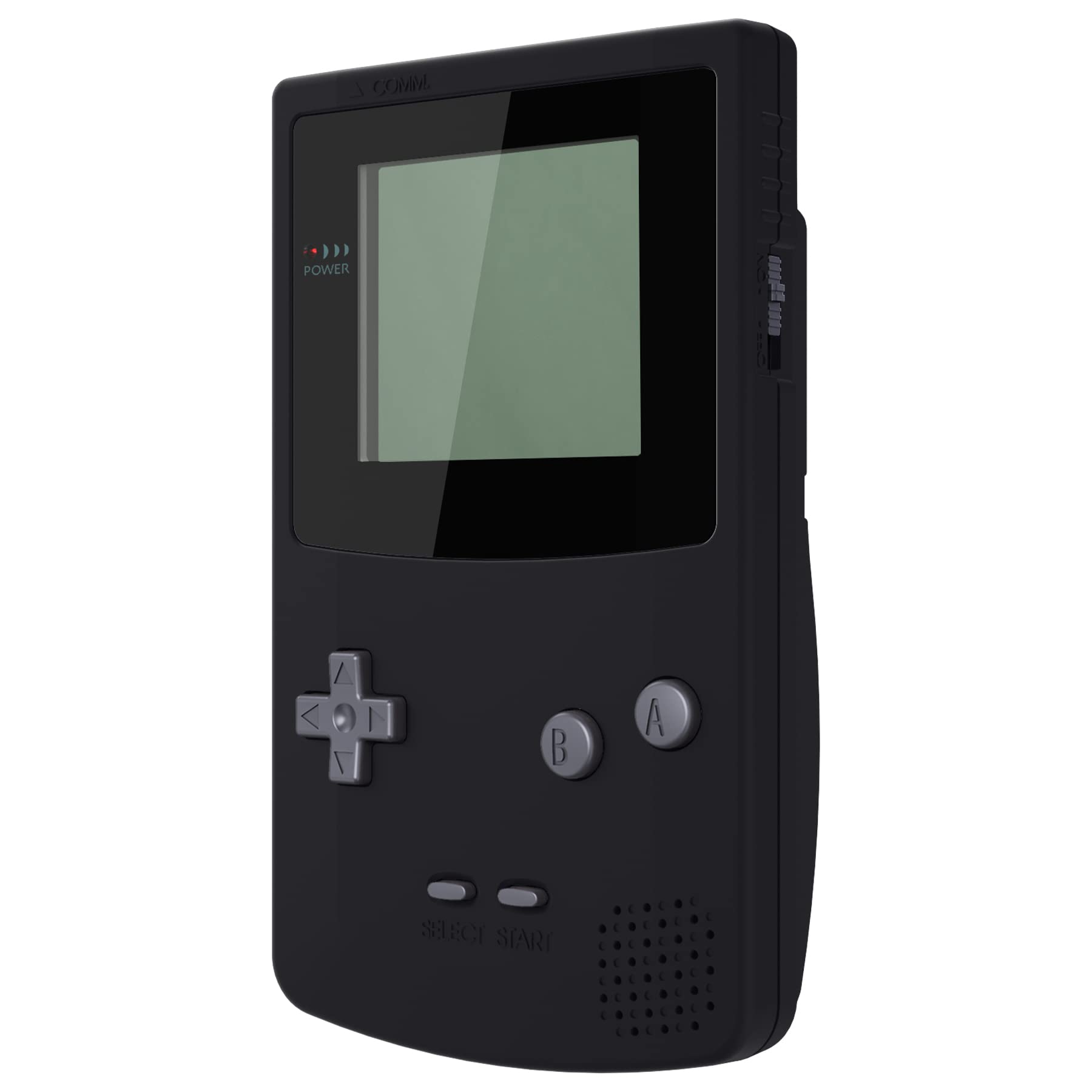IPS Ready Upgraded eXtremeRate Black Replacement Shell Full Housing Cover & Black Screen Lens for Gameboy Color β Fit for GBC OSD IPS & Regular IPS & Standard LCD β Console & IPS Screen Without