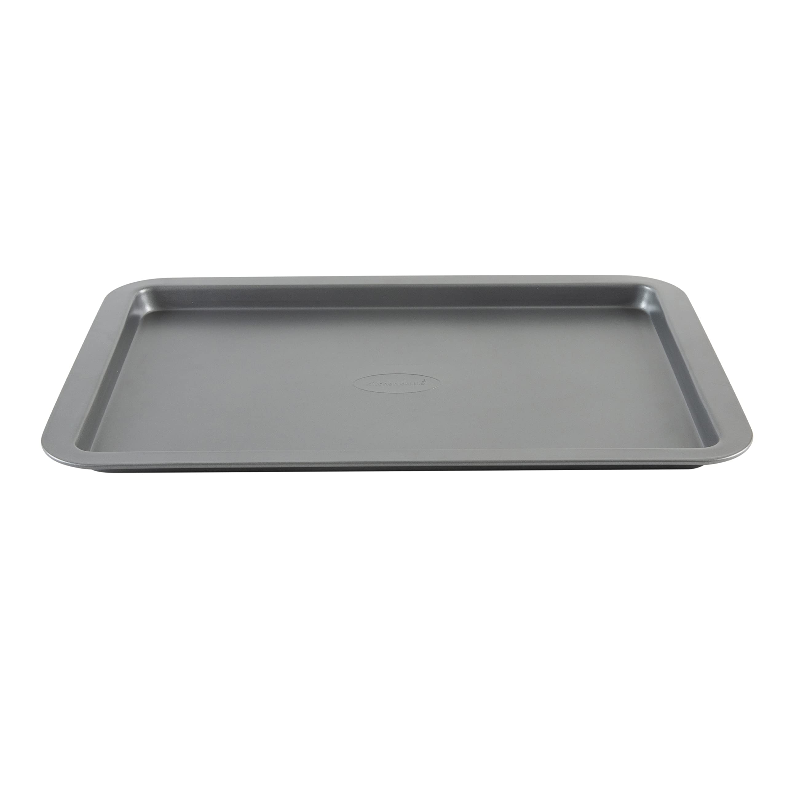 Kitchen Details Medium Nonstick Baking Sheet | Creates Even Heating and Browning | Durable | Easy to Clean | Oven Safe up to 500 Degrees | Bakeware | Grey