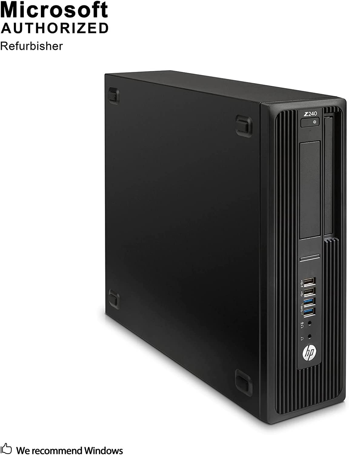 HP Z240 SFF Workstation Desktop PC, Intel Core i7-6700 up to 4.20GHz Processor, 32GB RAM, 1TB SSD, WiFi & Bluetooth, HDMI, Windows 10 Pro (Renewed), Black