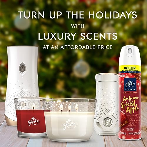 Glade PlugIns Refills Air Freshener, Scented and Essential Oils for Home and Bathroom, Autumn Spiced Apple, Limited Edition Scent, 4.69 Fl Oz, 7 Count