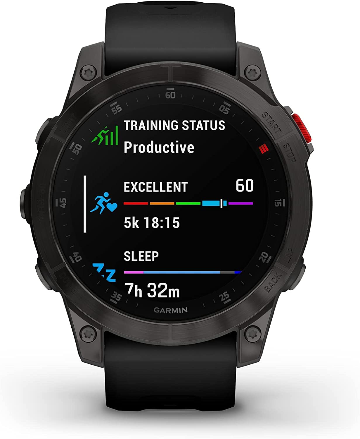 Lumintrail Garmin Epix Gen 2, Premium Active Smartwatch, Health and Wellness Features, Touchscreen AMOLED Screen, Smart Watch for Men & Women, Black Titanium, with a Wall Plug
