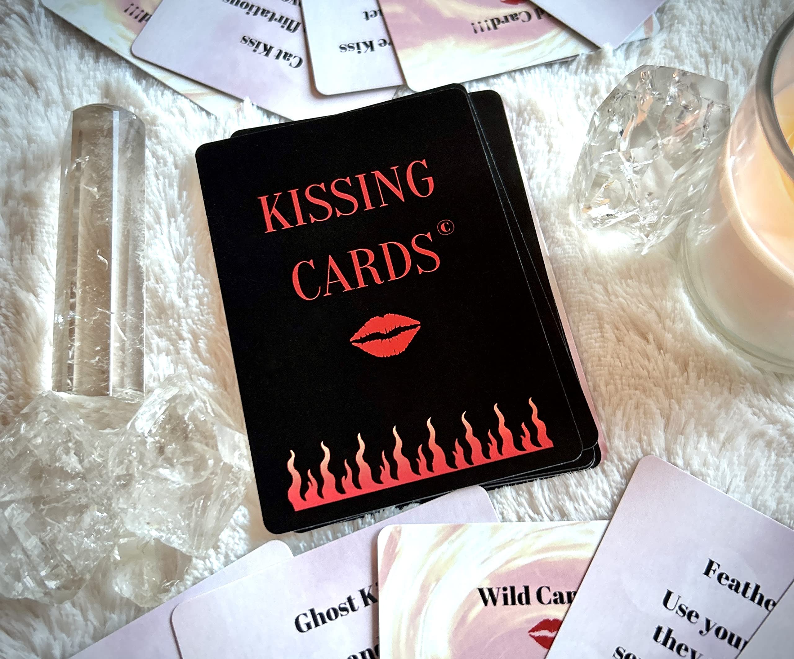 Kissing Cards © The Passionately Playful Partner Game. Fun Couple's Game. Couple Card Game. Couple Connection Game.