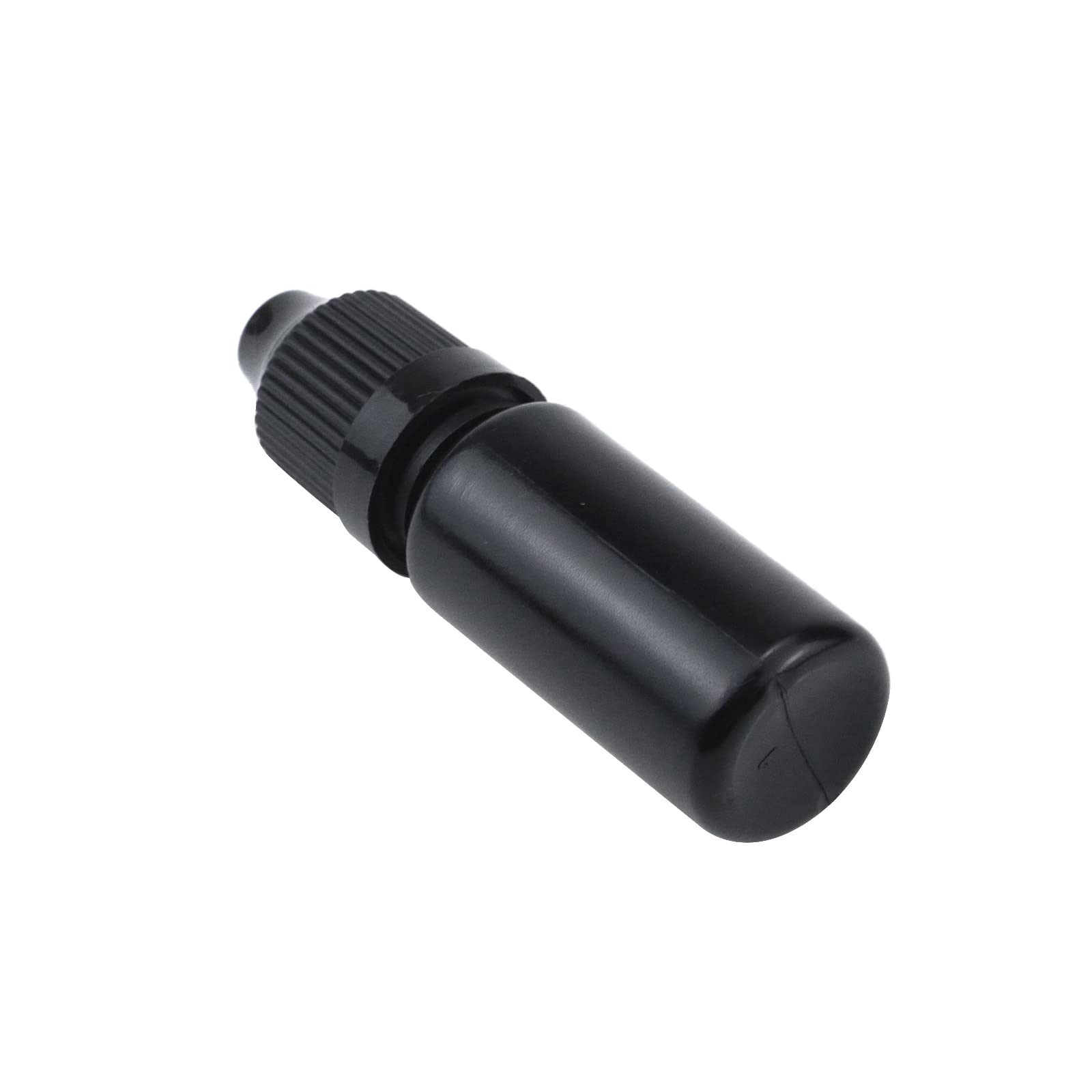 MY MIRONEY 10ML Empty Drop Bottle with Plastic White Tip Black Plastic Squeezable Bottle Glue Applicator Bottles with Childproof Tampering Black Cap for Glue Liquid Oil,Pack of 10