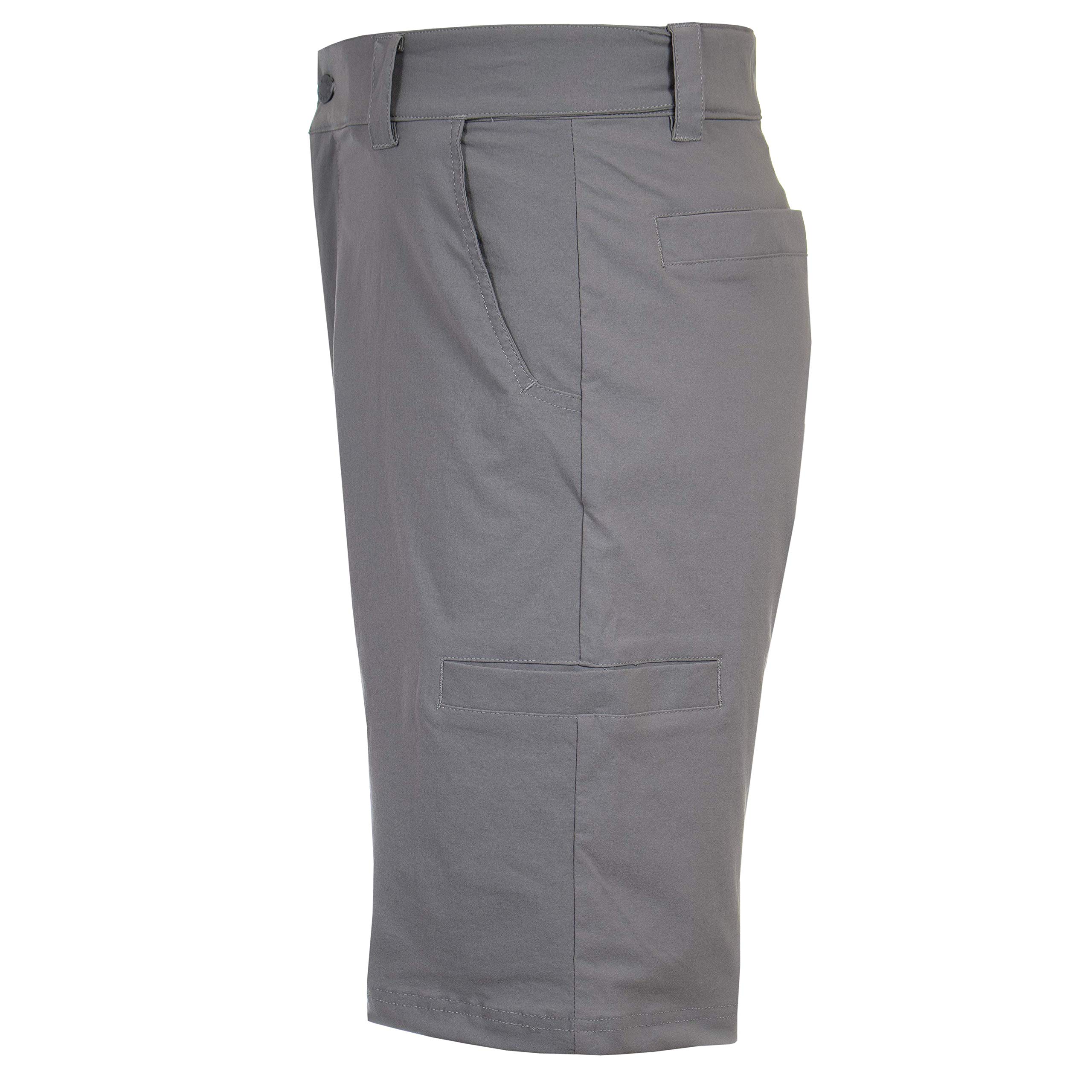 HABIT Men's Cedar Bay Fishing Short, Brushed Nickel, 2X-Large