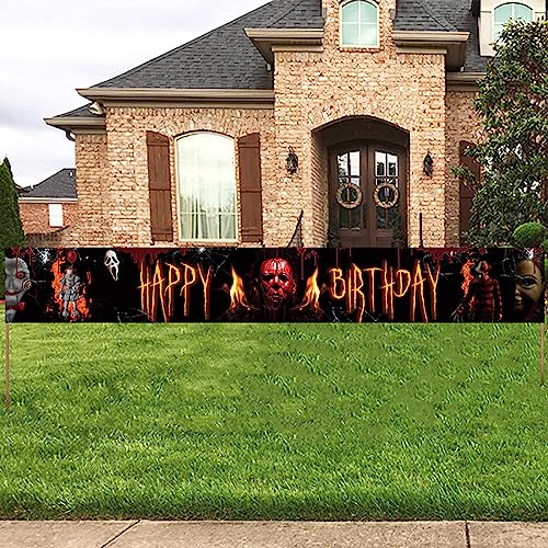 Horror Movie Character Banner Party Decorations - Have A Killer Party Decoration Banner Thriller Killer Role Halloween Decorations