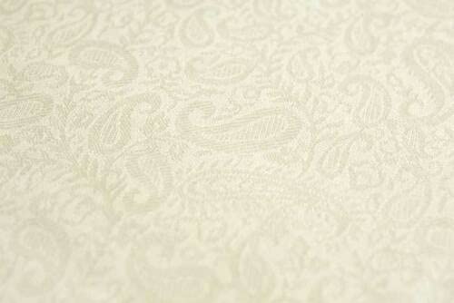 HERITAGE TRADING Extra Large Soft Wool Jamavar Shawl White-on-White Paisley Bridal Pashmina 100"x52"