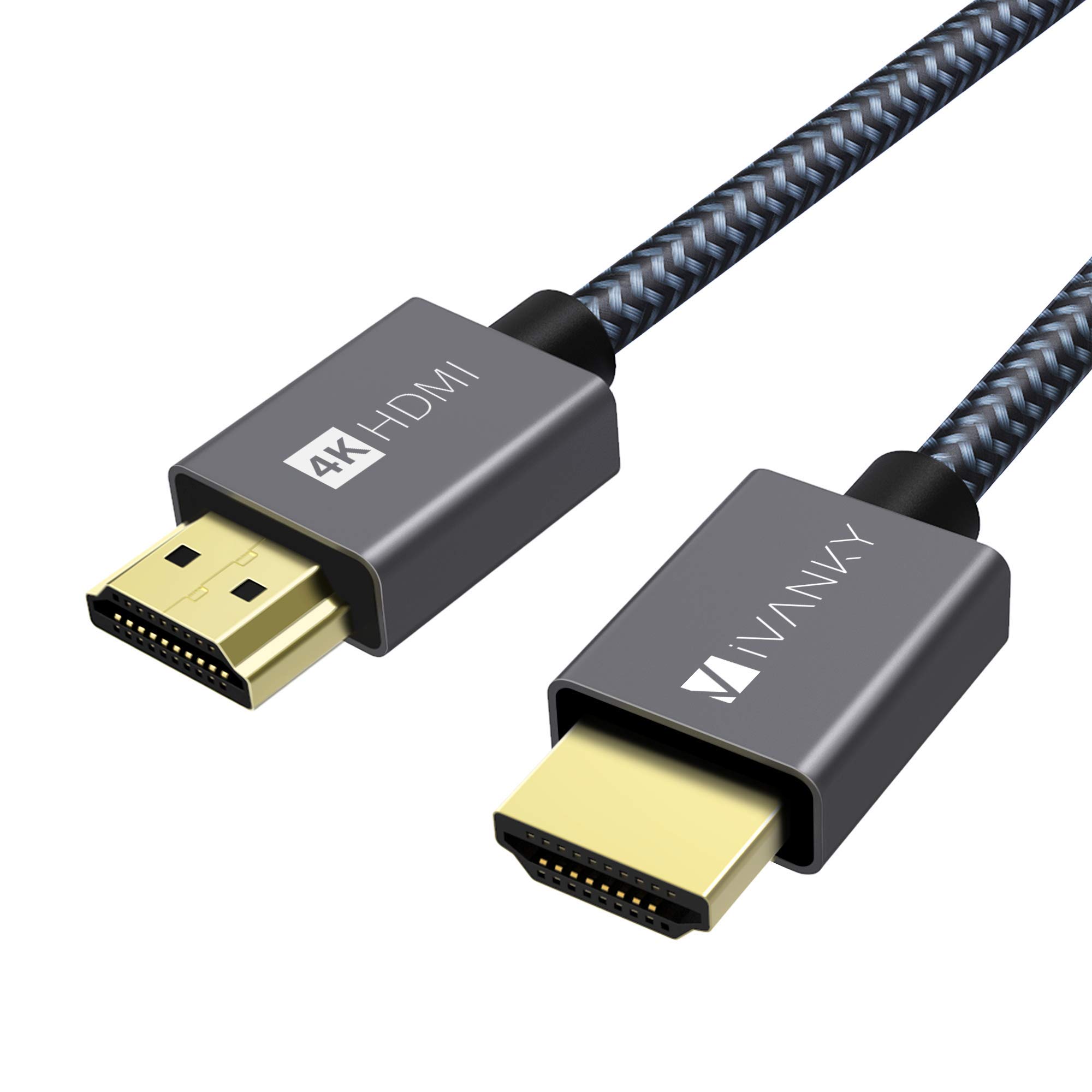 IVANKY 4K HDMI Cable 3.3 ft, and Uni-Directional 4k@30HzDisplayPort to HDMI Cable