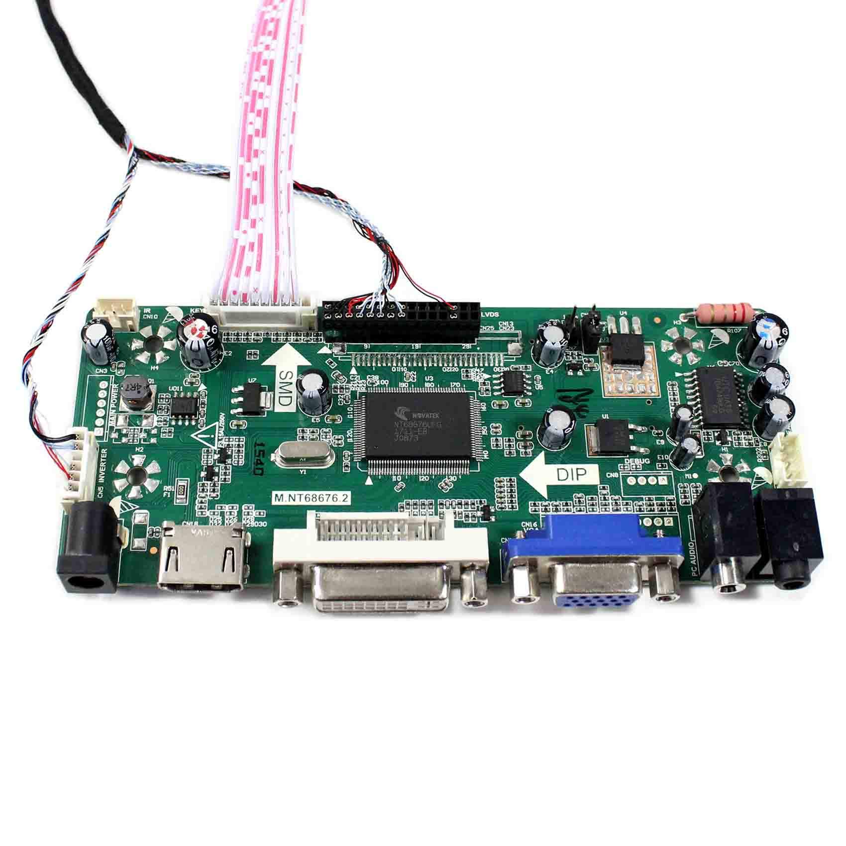 HDMI DVI VGA LCD Controller Board for HT121WX1,HV133WX1 12.1" 13.3" 1280x800 LED 40 Pins LCD Panels