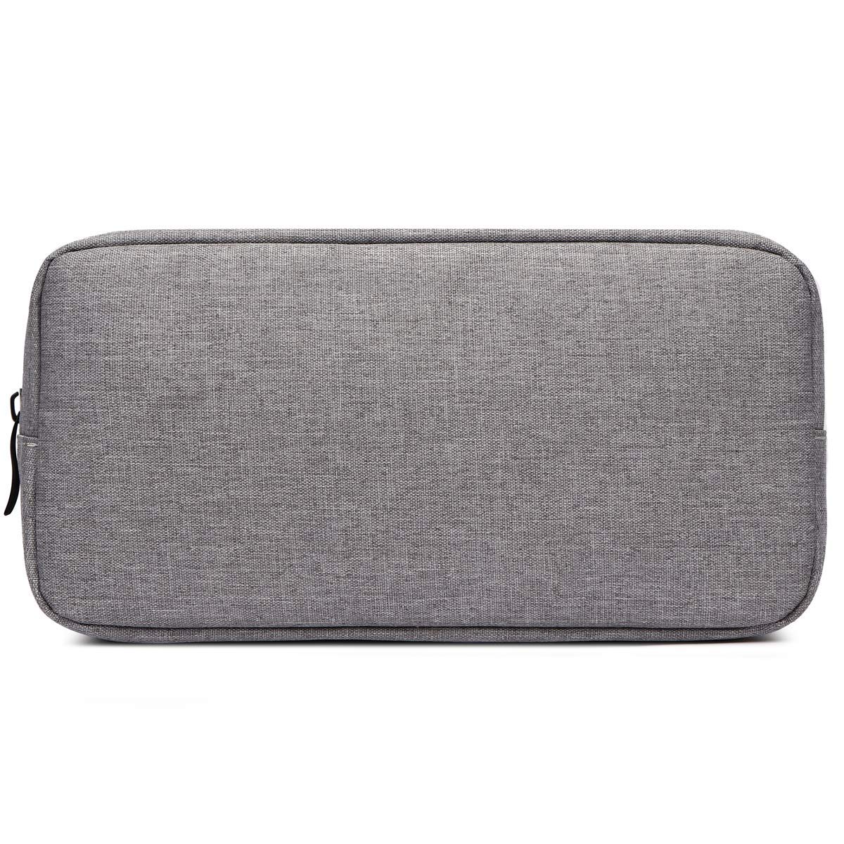 JBOS Electronic Organizer, Travel Cable Organizer Bag Tech Organizer Pouch Electronic Accessories Carry Case Portable Waterproof Storage Bag for Cable, Charger, Phone, Earphone (Medium, Grey)