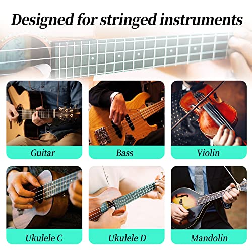 Guitar Tuner and Guitar Capo, Clip-On Tuner with Rosewood Color Capo for Acoustic Electric Guitar Bass Ukulele