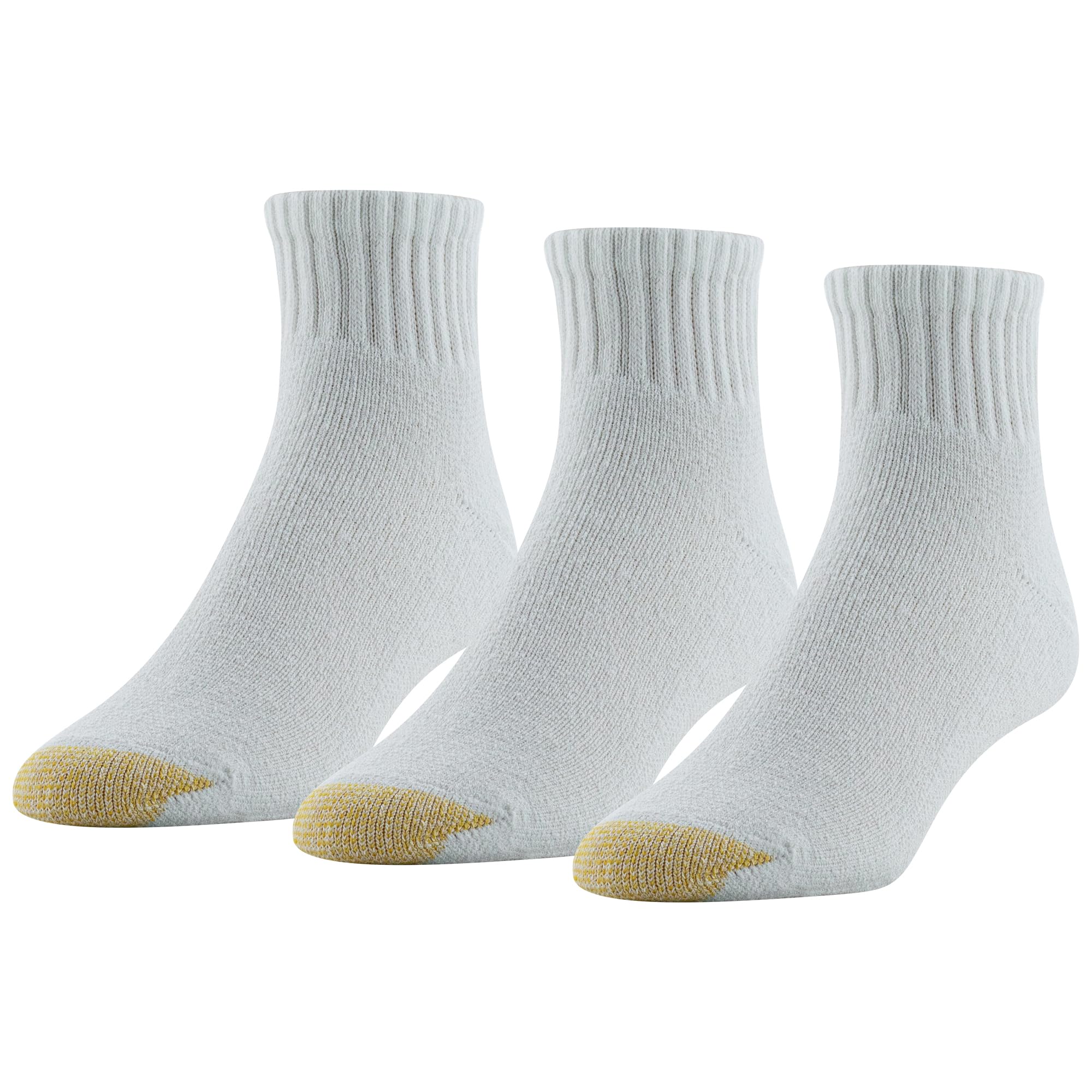 GOLDTOE Men's Ultra Tec Performance Ankle Socks, 3-Pairs, White, X-Large
