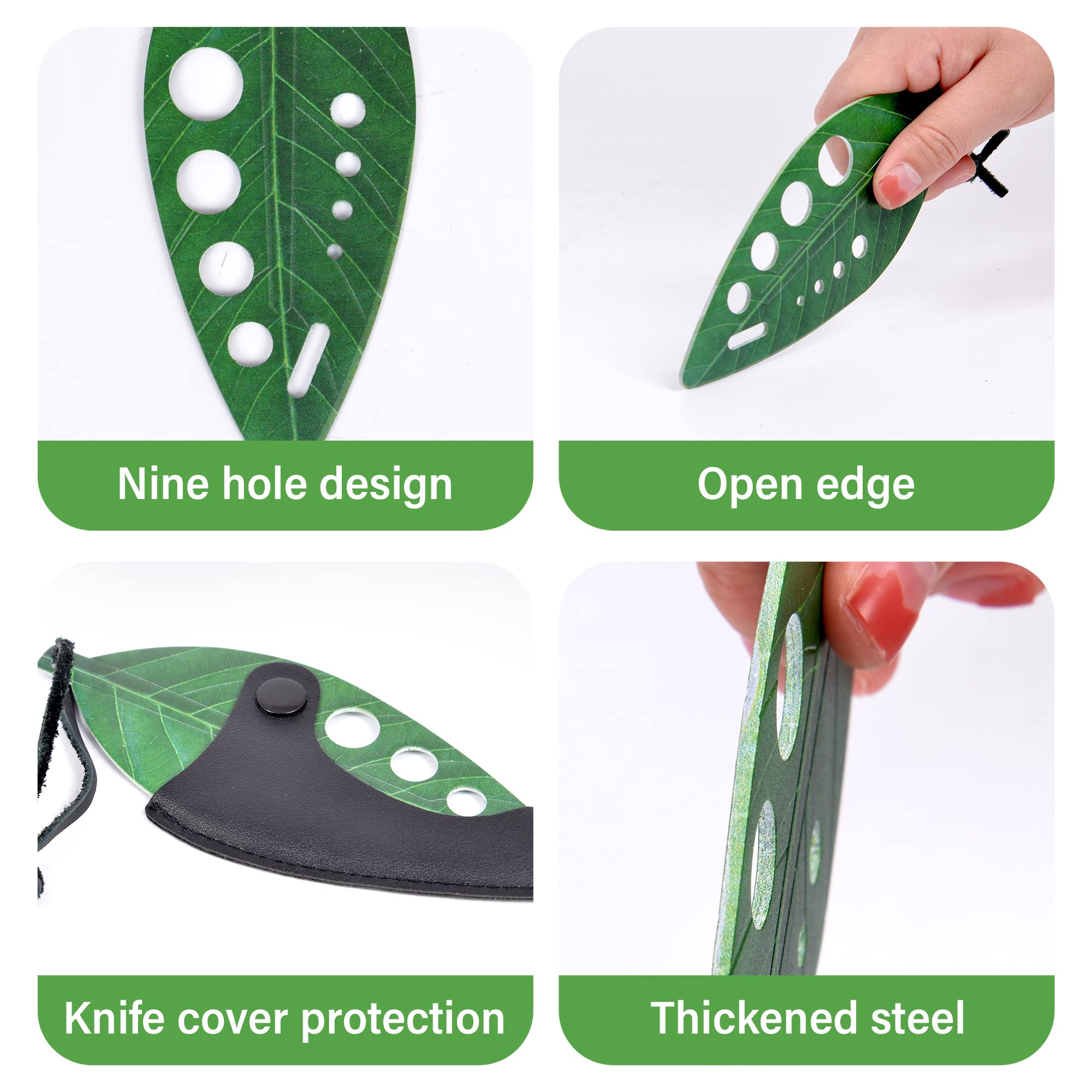 Herb Stripper 9 hole Herb Cutter Stainless Steel Kitchen Herb Leaf Stripping Tool LooseLeaf Kale Razor Metal Herb Pealer for Kale, Chard, Collard Greens, Thyme, Basil, herb stripper tool