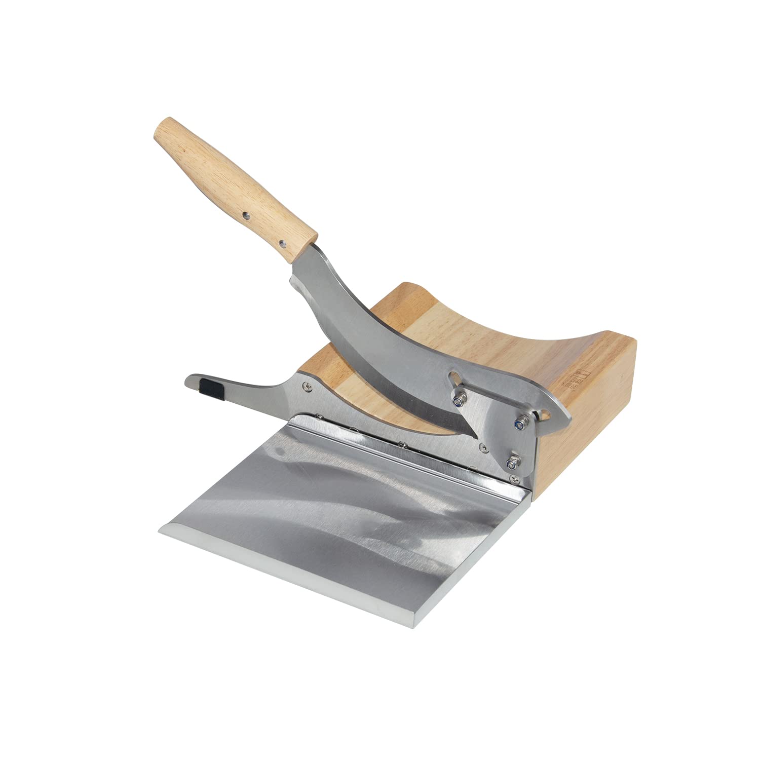 huyear Manual Chinese Medicine Slicer Stainless Steel Herb Medicine Slicer, Adjustable Thickness Herb Cutter with Tray Sharpener for Panax Quinquefolius Beef Jerky Dried Vegetable Nougat