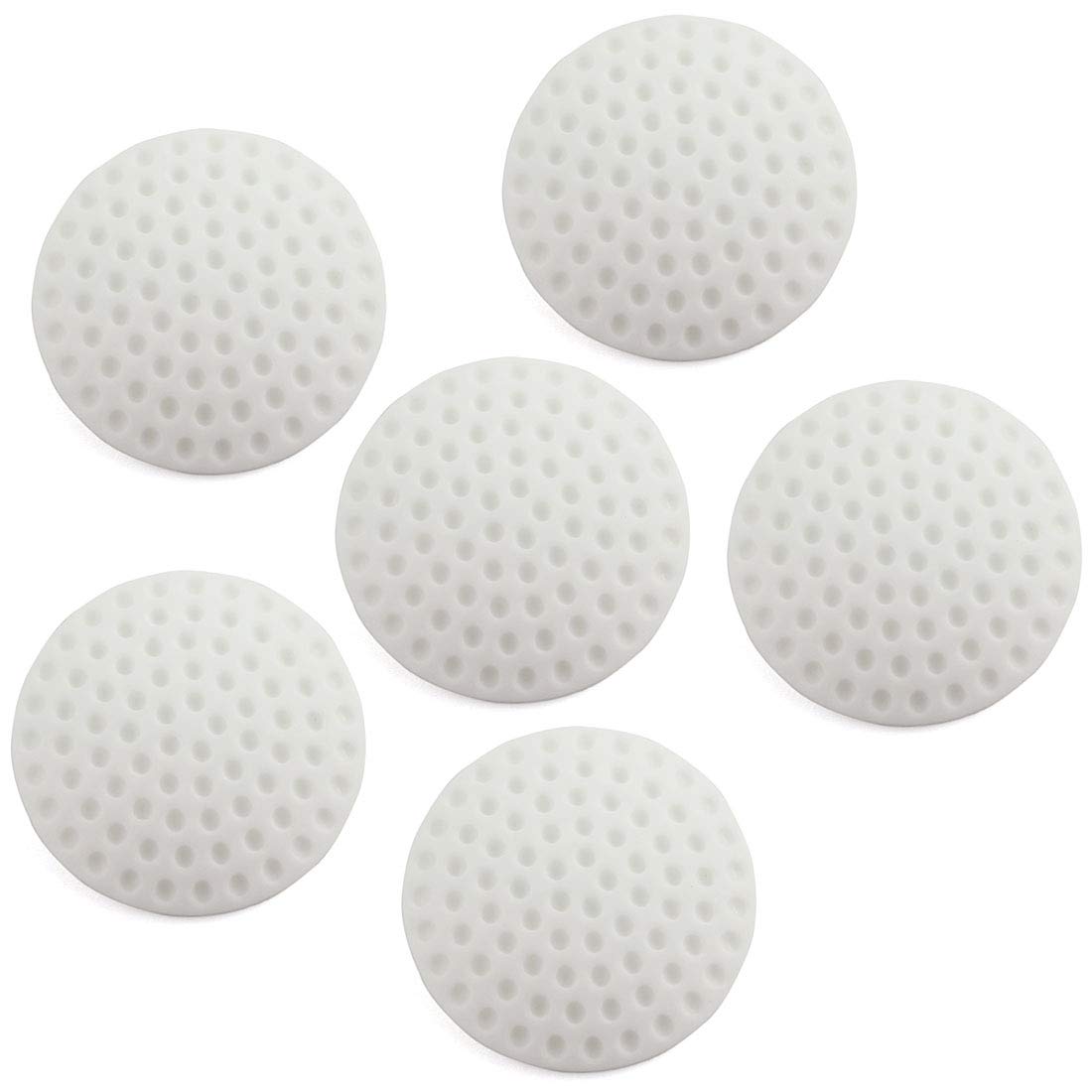 HJ Garden 6PCS Wall Protectors Door Handle Bumpers Buffer Guard Doorknob Rubber Self Adhesive Silencer Crash Pad for Home Office Doorstop Door Stopper(White)