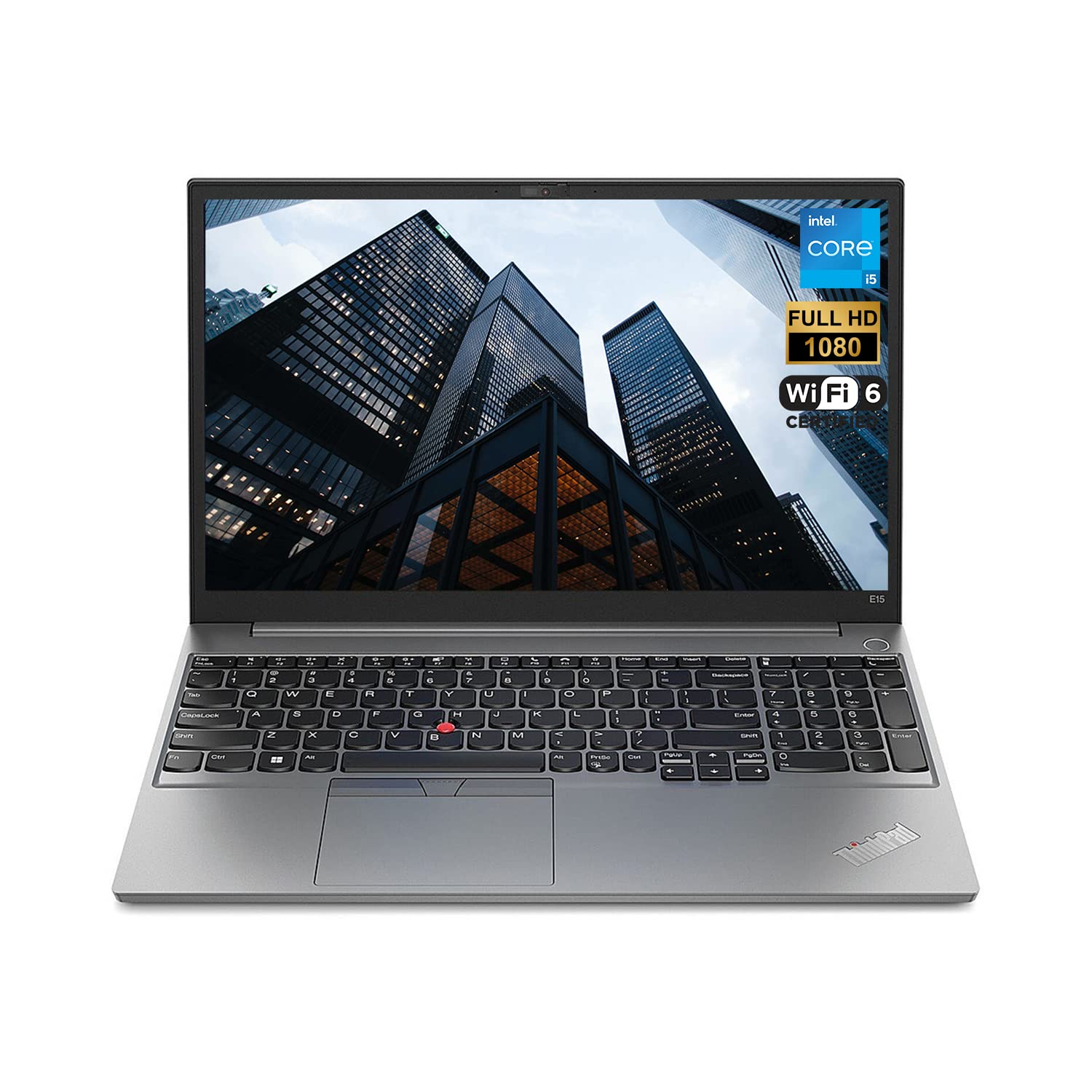 Lenovo E15 Gen 4 Thinkpad, 15.6" FHD Screen, Intel Core i5-1235U 12th Gen Processor, 16GB RAM, 512GB SSD, HDMI, Webcam, Wi-Fi 6, Bluetooth, Windows 11 Pro