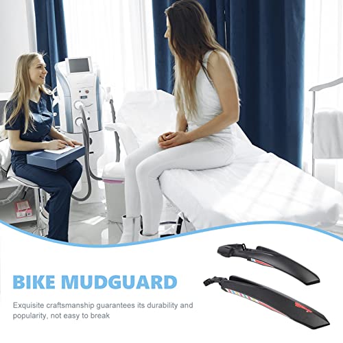 INOOMP 1 Pair Bicycle Cycling Front Rear MTB Mudguard MTB Frame Protector MTB Bike mud Guard MTB Rear Universal mud Flaps Mountain Bike Dirt Guard Plastic Gadgets Outdoor
