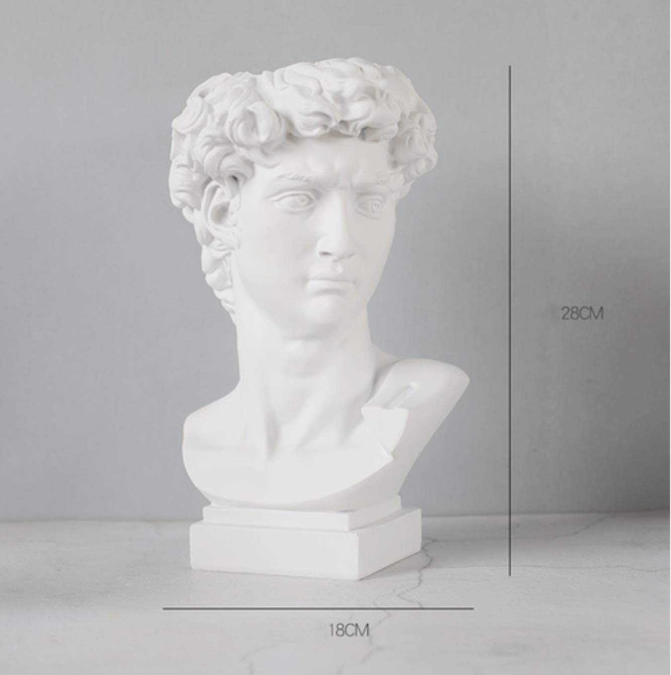 Greek God Roman Mythology Planter Planters Vase Sculpture Home Garden Decor Succulents Flowers Head Statue David