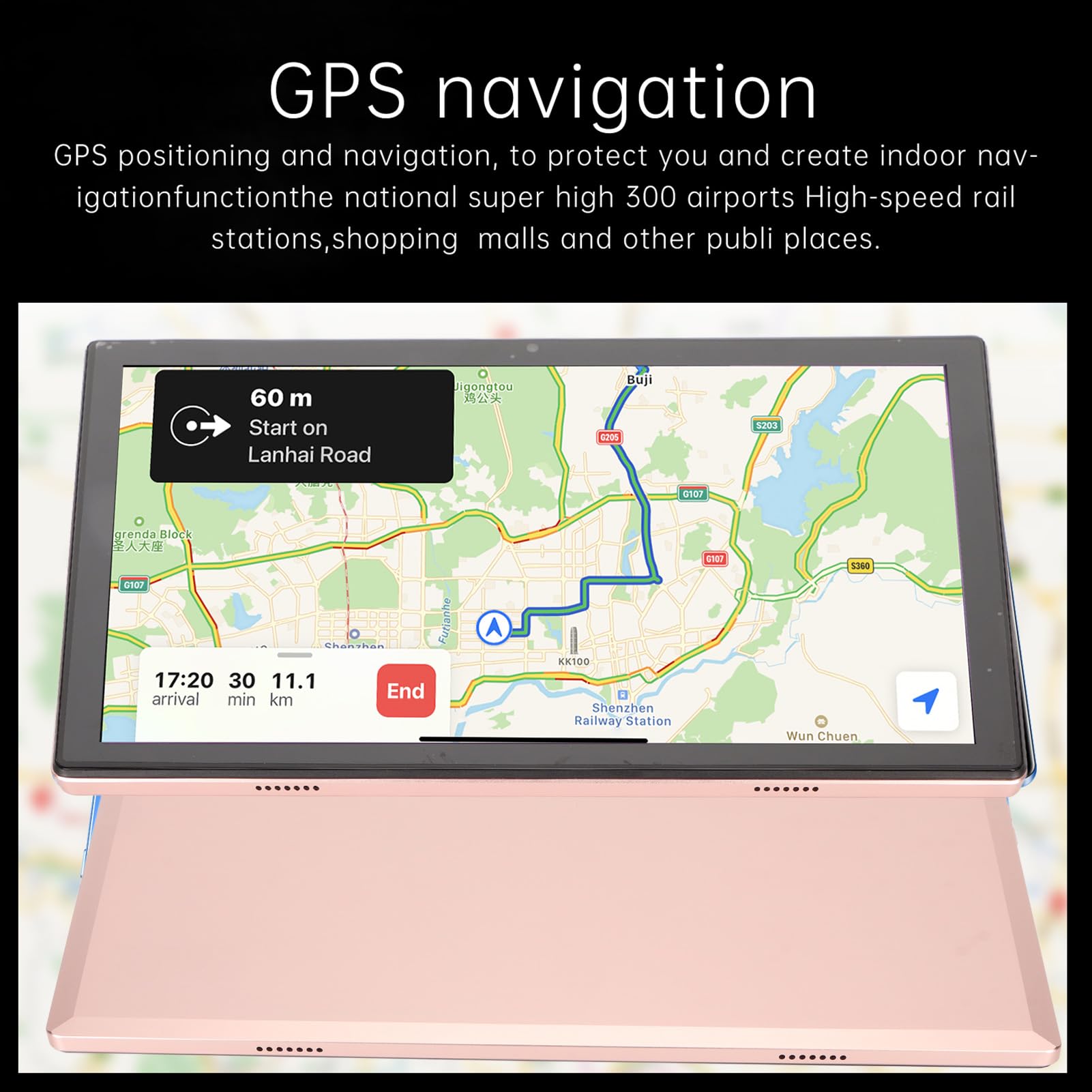 Honio 5G WiFi Tablet 12 4G Network 8 Core CPU 10.1 Inch Tablet 8GB RAM 256GB ROM for Students (US Plug)