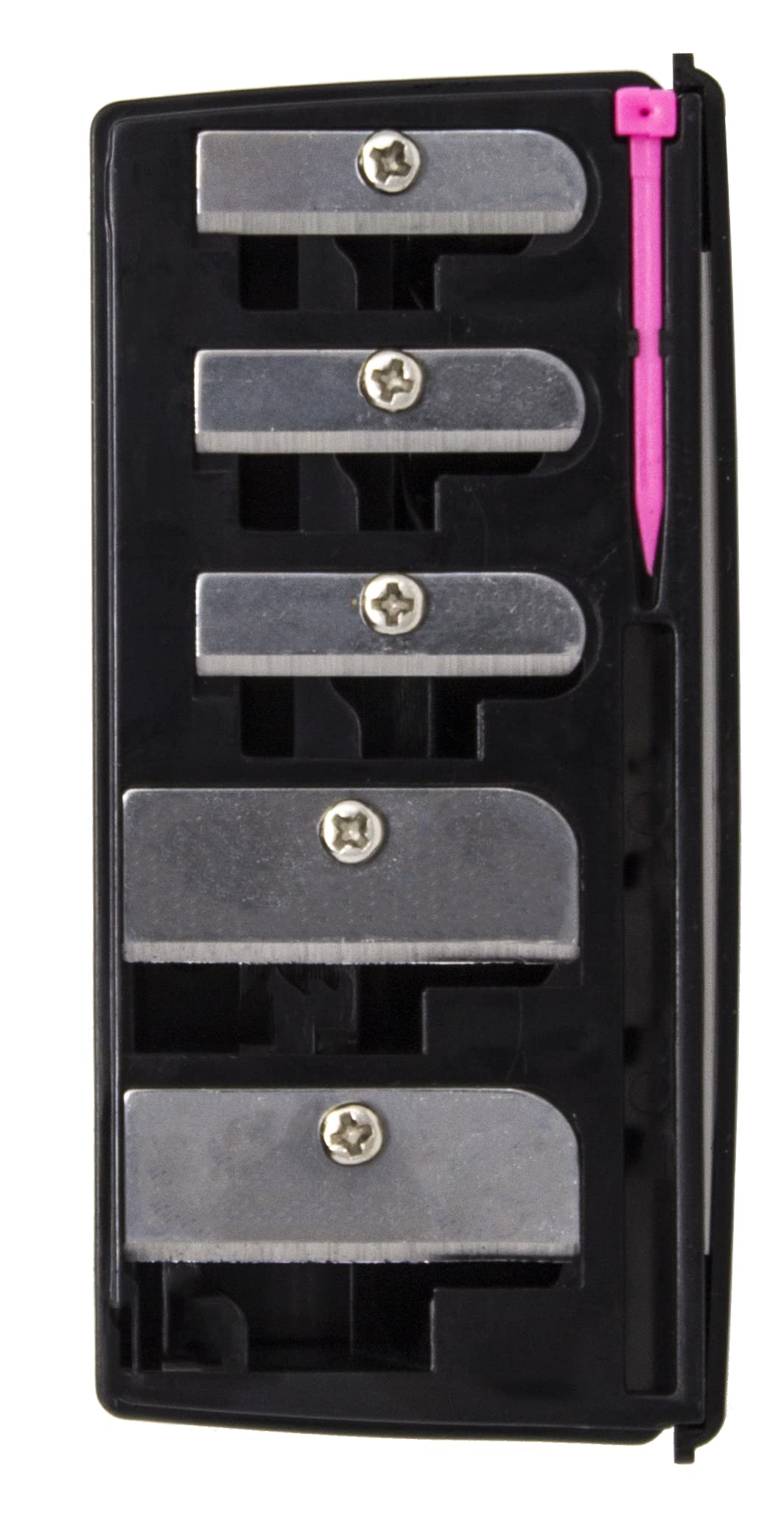 Onyx Professional 5-in-1 Universal Beauty Pencil Sharpener, 5 Sizes, for Eyeliner Pencils, Eyebrow Pencils and More