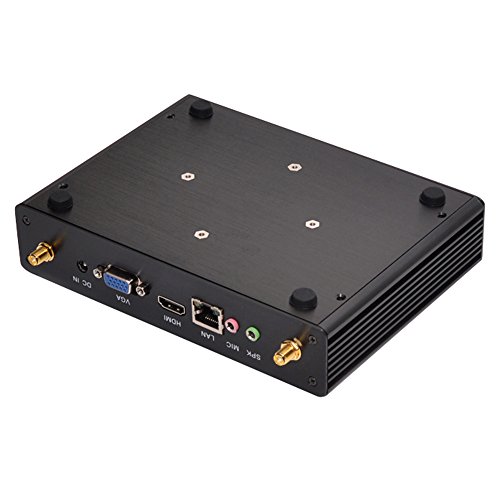 HUNSN Fanless Mini PC, Desktop Computer, HTPC, Kodi Box, Intel Pentium 3825U 3695U, Windows 11 or Linux Ubuntu, BM05, VGA, HDMI, LAN, 4 x USB3.0, 2 x USB2.0, 8G RAM, 256G SSD