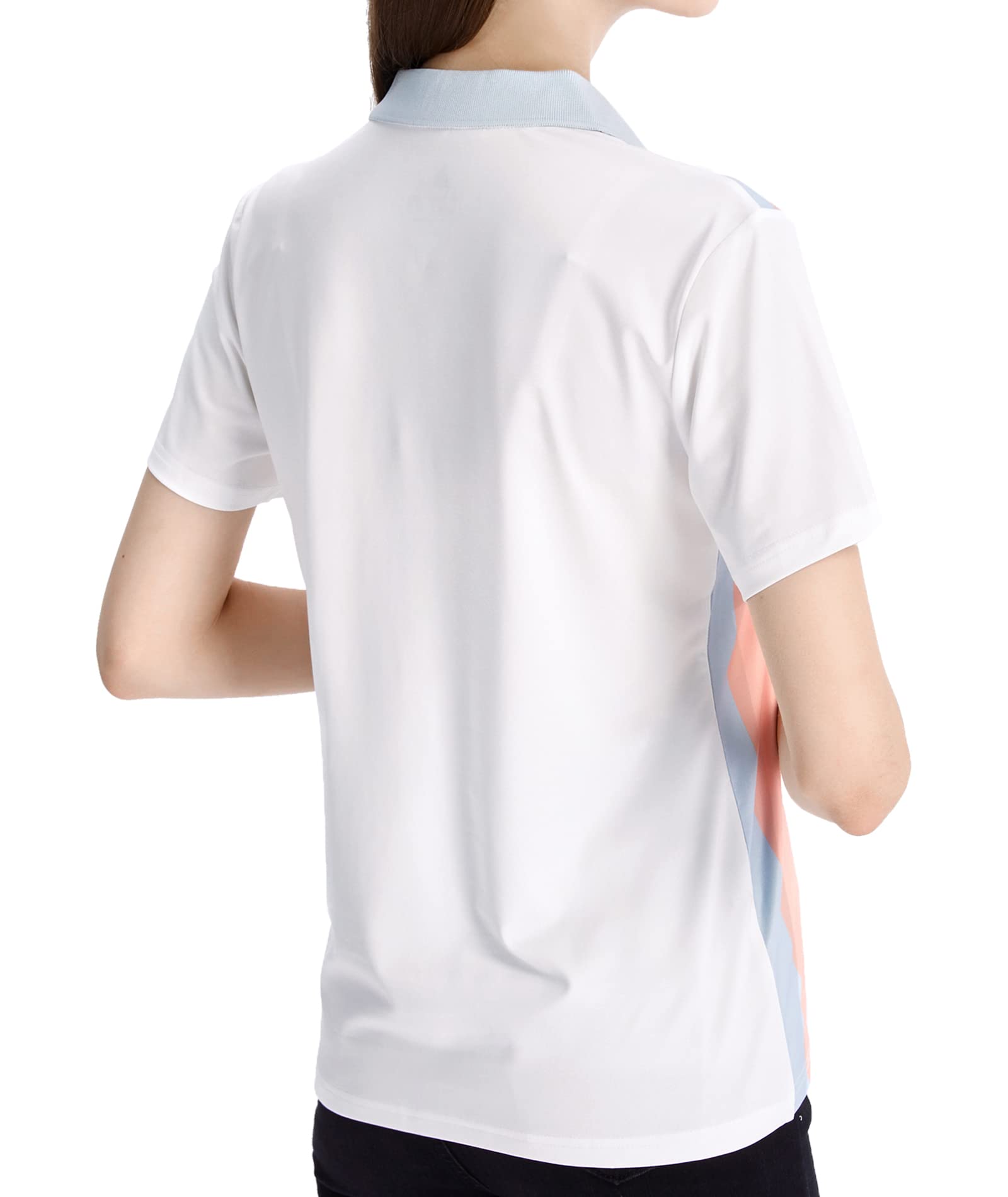 JACKETOWN Womens Golf Apparel Short Sleeve Tennis Shirt Graphic Tshirts(White,XL)