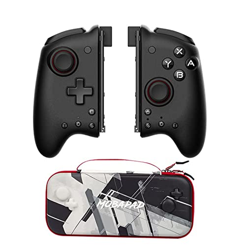 Joypad Controller Compatible with Switch, MOBAPAD Replacement for Switch Joy Con,8 Mechanical Buttons, Support Six-axis Body Sensing, with Vibration Adjustment Function, Macro Programming And Burst Function (Black)