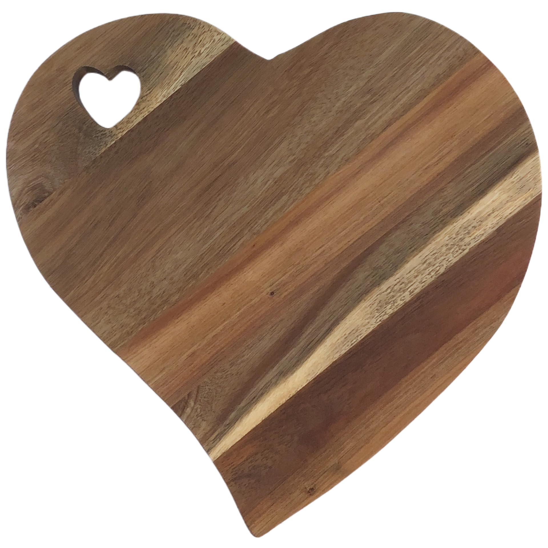 Heart Shaped Charcuterie Board - Heart Charcuterie Board Chautierre Board Brisket Cutting Board Charcuterie Meat And Cheese Platter Unique Cheese Board Wooden Cutting Board Cool Cutting (Acacia Wood)
