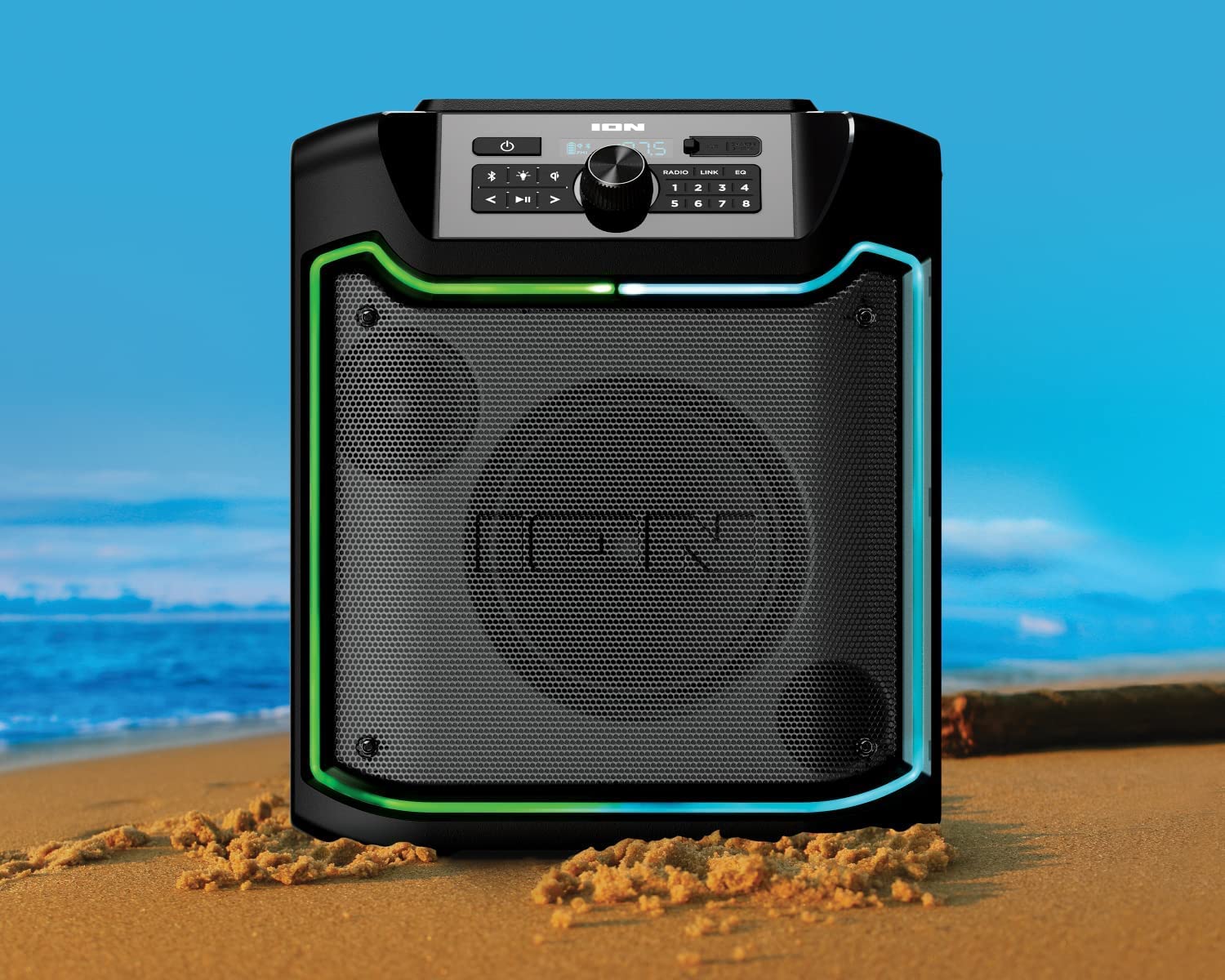 ION Trailblazer - High-Power All-Weather Rechargeable Bluetooth Speaker with Qi Wireless Charging